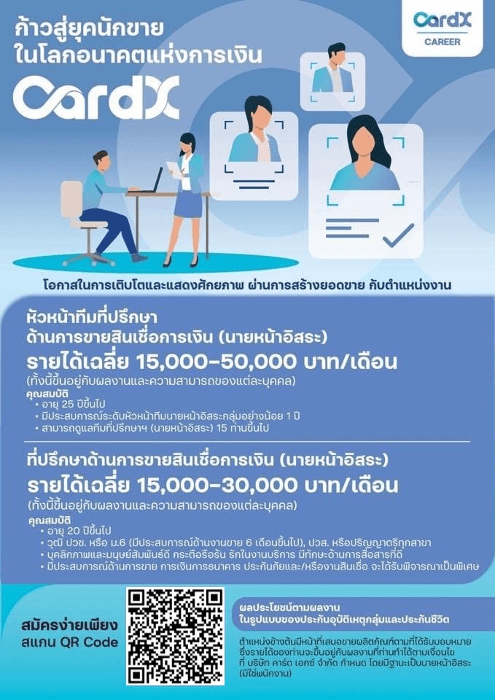 CardX รายละเอียดบริษัท งานที่รับสมัคร